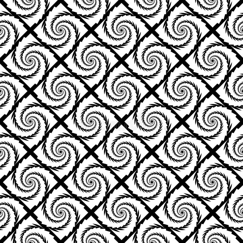 Design Seamless Monochrome Spiral Pattern Stock Vector - Illustration ... Design Seamless Monochrome Spiral Pattern Stock Vector - Illustration ...