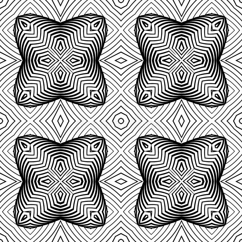 Design Seamless Monochrome Striped Pattern Stock Vector - Illustration ...