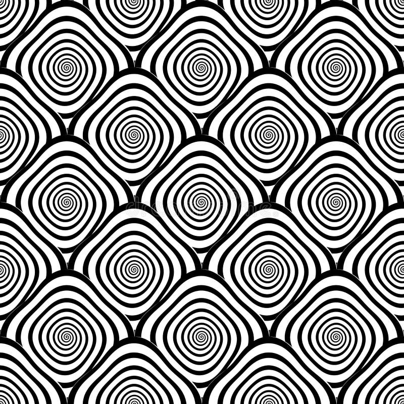 Design Seamless Monochrome Twirl Pattern Stock Illustrations – 1,079 ...