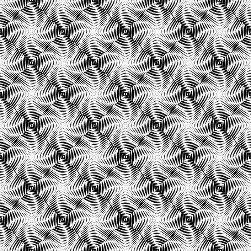 Design Seamless Whirl Geometric Stripy Pattern Stock Vector ...