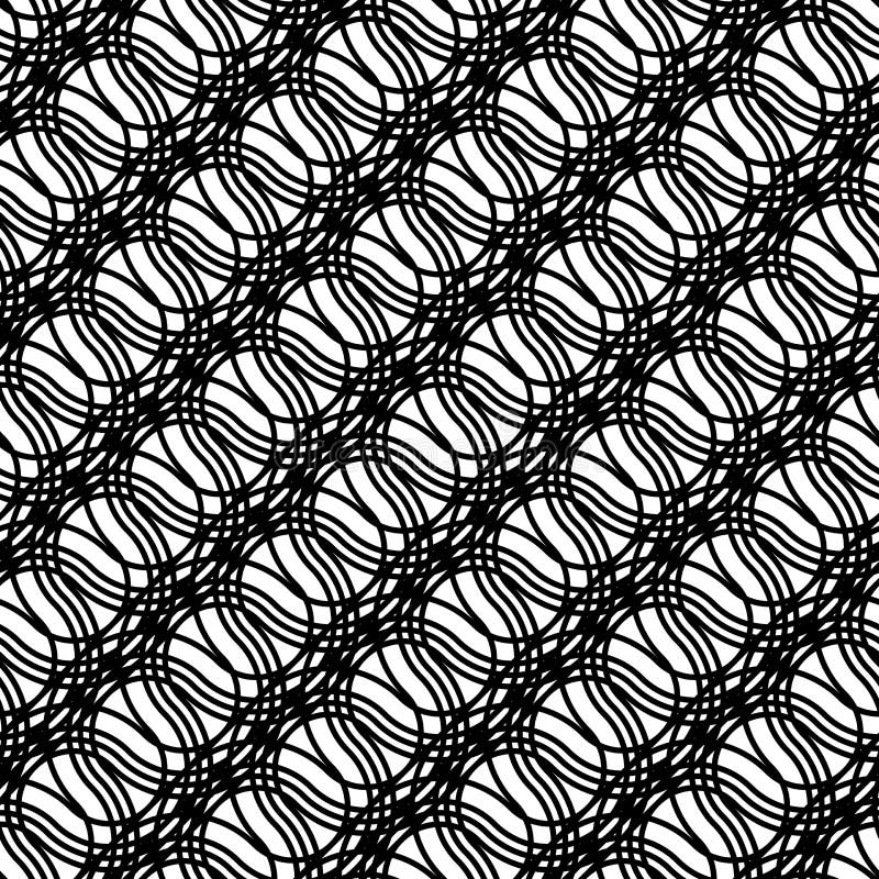 Design Seamless Monochrome Zigzag Pattern Stock Vector - Illustration ...