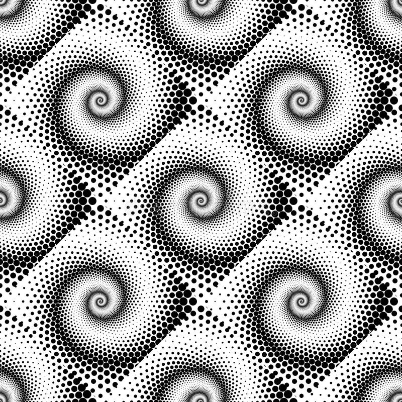 Seamless Spiral Pattern on Abstract Background. Stock Vector ...