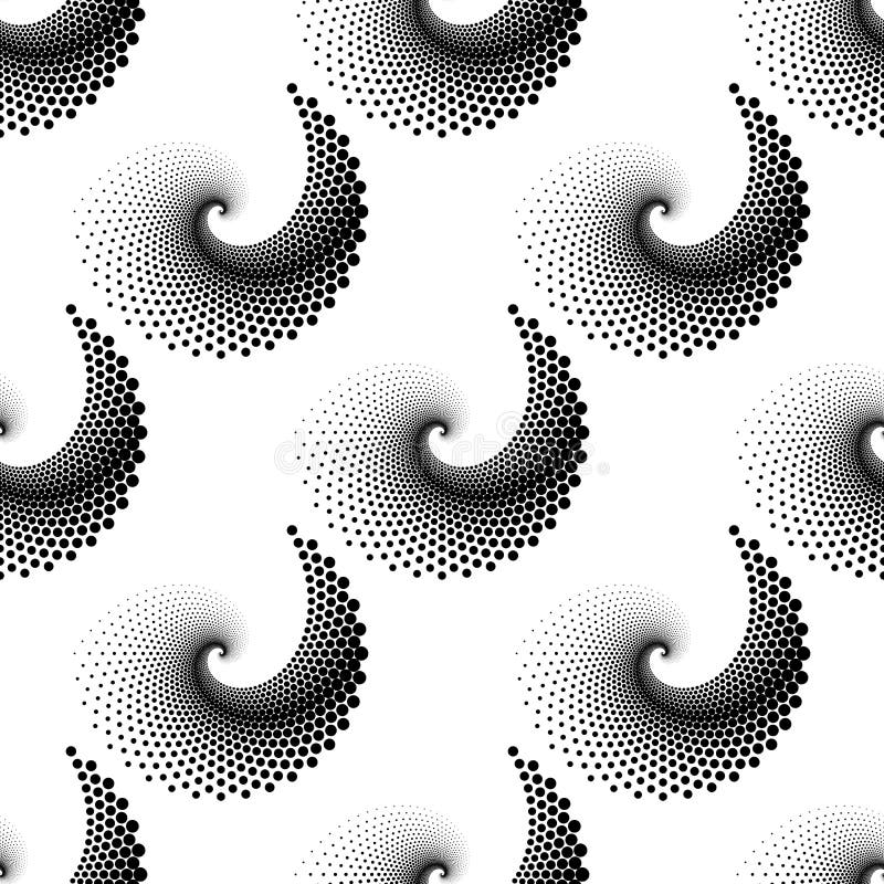 Seamless Spiral Pattern on Abstract Background. Stock Vector ...