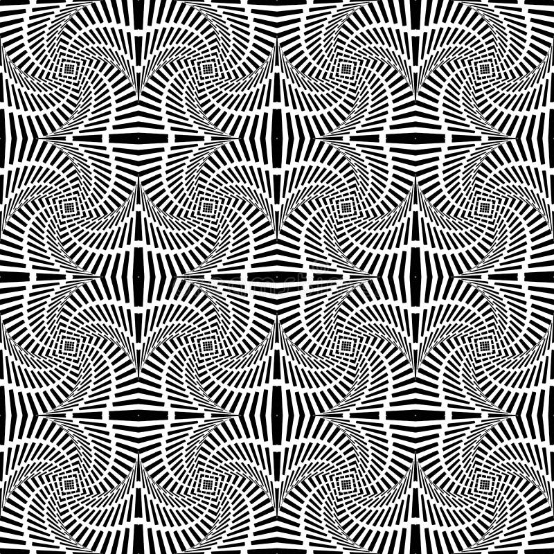 Design Seamless Uncolored Swirl Movement Pattern. Stock Vector ...