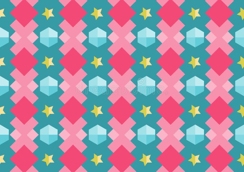Design a Seamless Vector Presentation Using Squares, Stars, and ...
