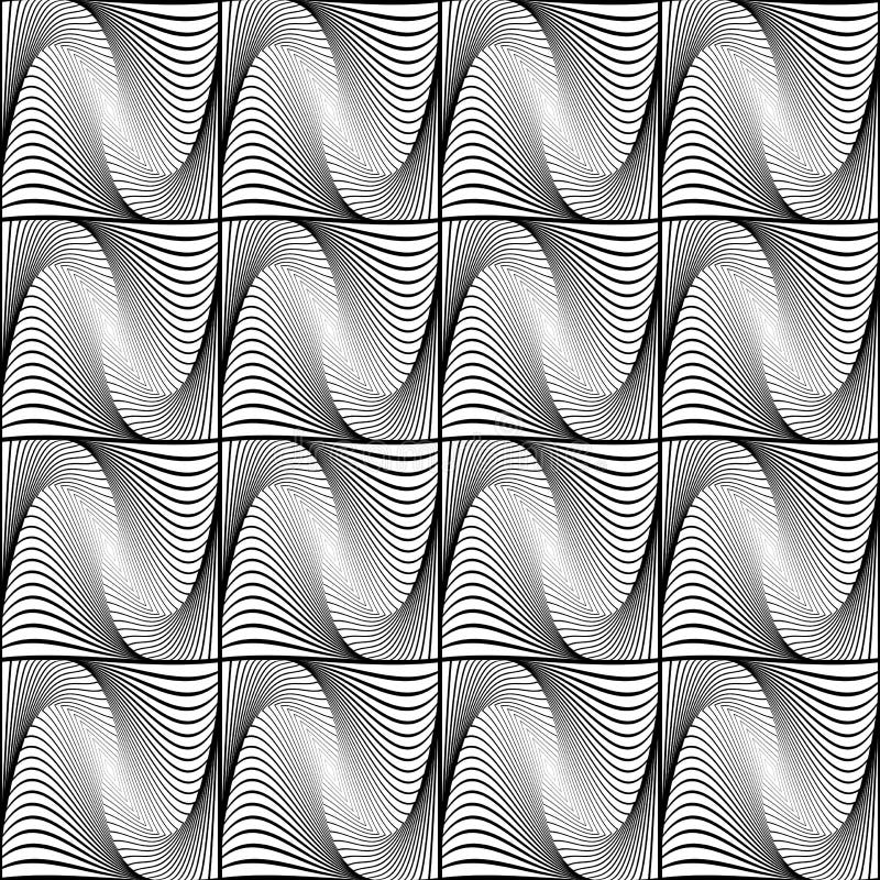 Design Seamless Wave Geometric Pattern Stock Vector - Illustration of ...