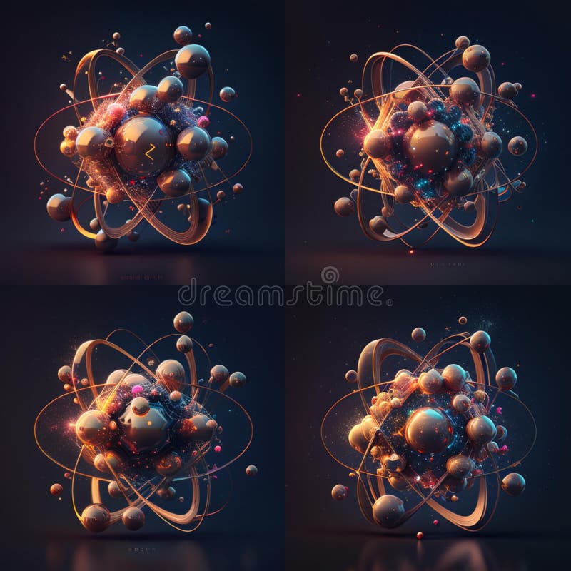 3D Images of Silver Atoms for Study and Research, Silver Atoms, Atoms ...