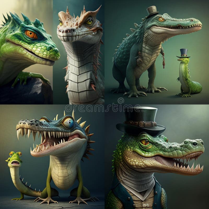 Alligator, Gecko, Lizard, Alligator Drawing, Alligator Character ...