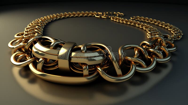 Gold Chain, Gold, Golden, Wealth, Jewel. Background Stock Illustration ...