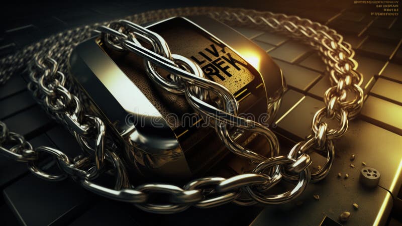 Gold Chain, Gold, Golden, Wealth, Jewel. Background Stock Illustration ...