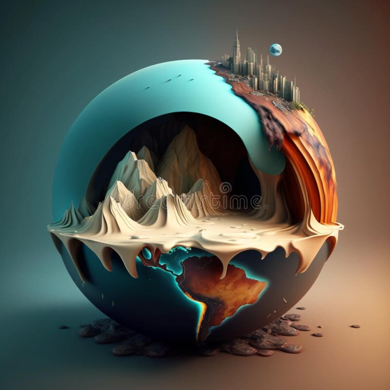 Earth in 3D Globe, Earth in 3D, Virtual Journey through Earth in 3D ...