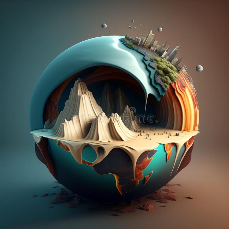 Earth in 3D Globe, Earth in 3D, Virtual Journey through Earth in 3D ...