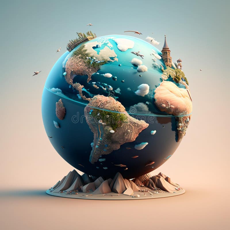 Earth in 3D Globe, Earth in 3D, Virtual Journey through Earth in 3D ...