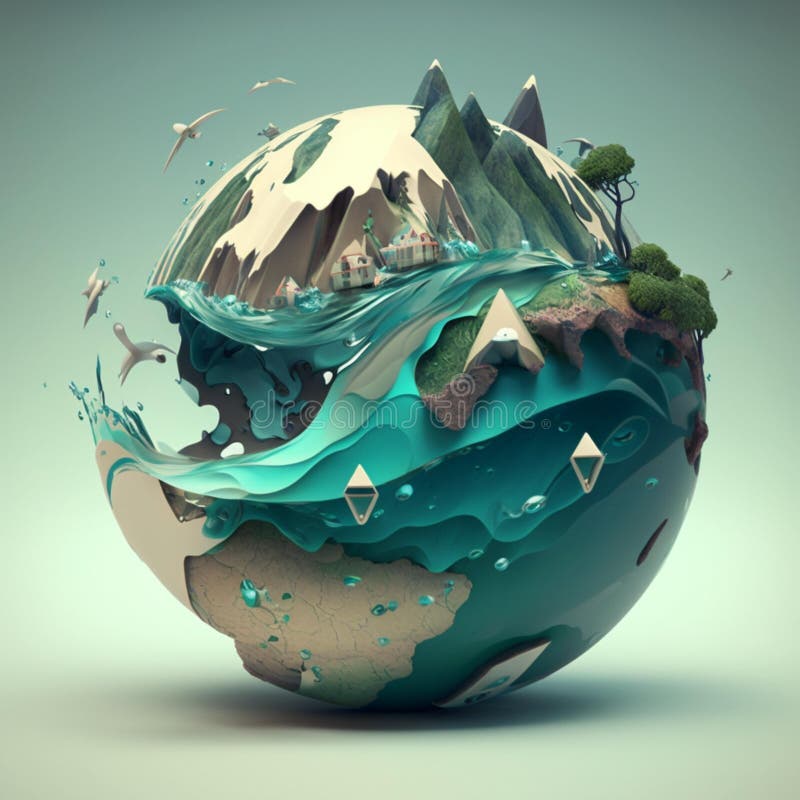 Earth in 3D Globe, Earth in 3D, Virtual Journey through Earth in 3D ...