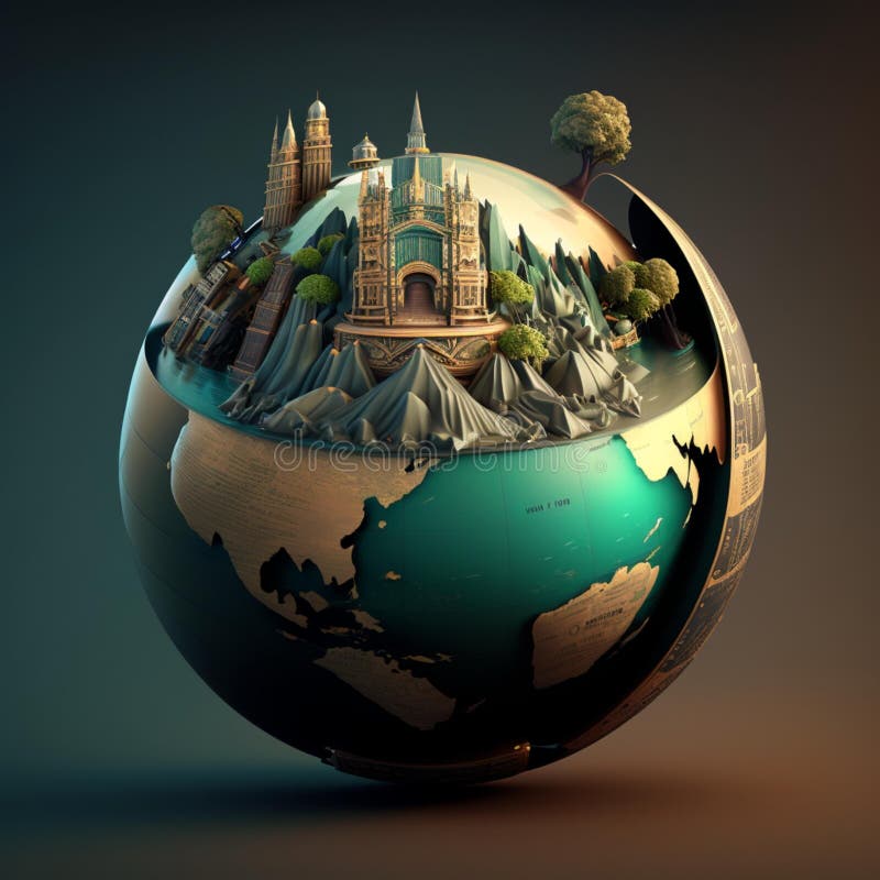 Earth in 3D Globe, Earth in 3D, Virtual Journey through Earth in 3D ...