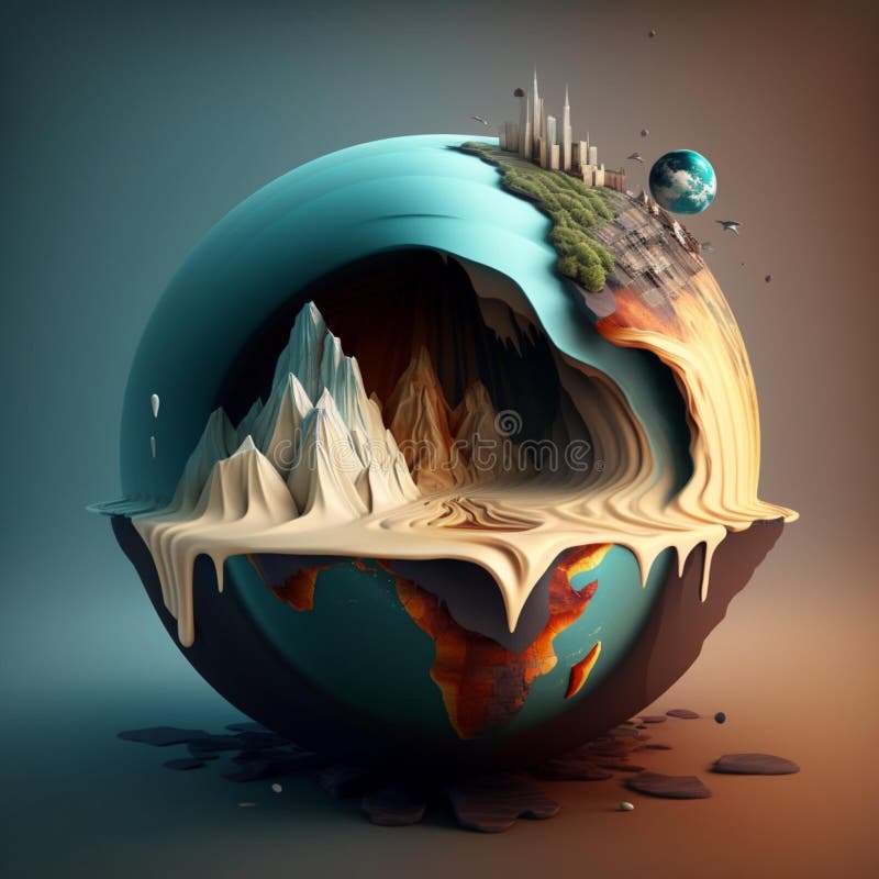 Earth in 3D Globe, Earth in 3D, Virtual Journey through Earth in 3D ...