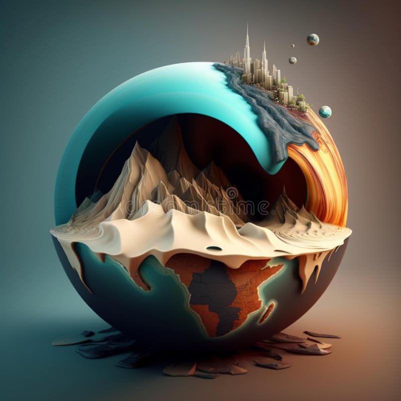 Earth in 3D Globe, Earth in 3D, Virtual Journey through Earth in 3D ...