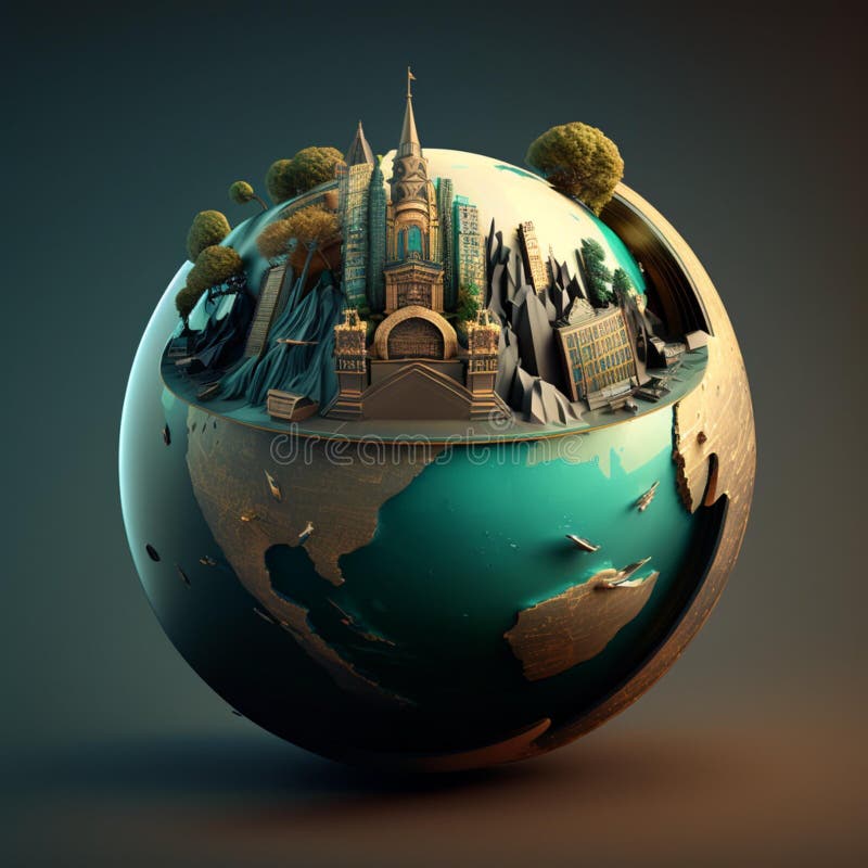 Earth in 3D Globe, Earth in 3D, Virtual Journey through Earth in 3D ...
