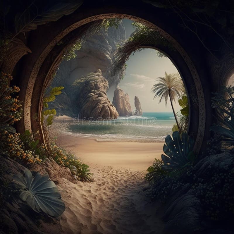 Island in Illustration, Beach Illustration, Forest Illustration ...