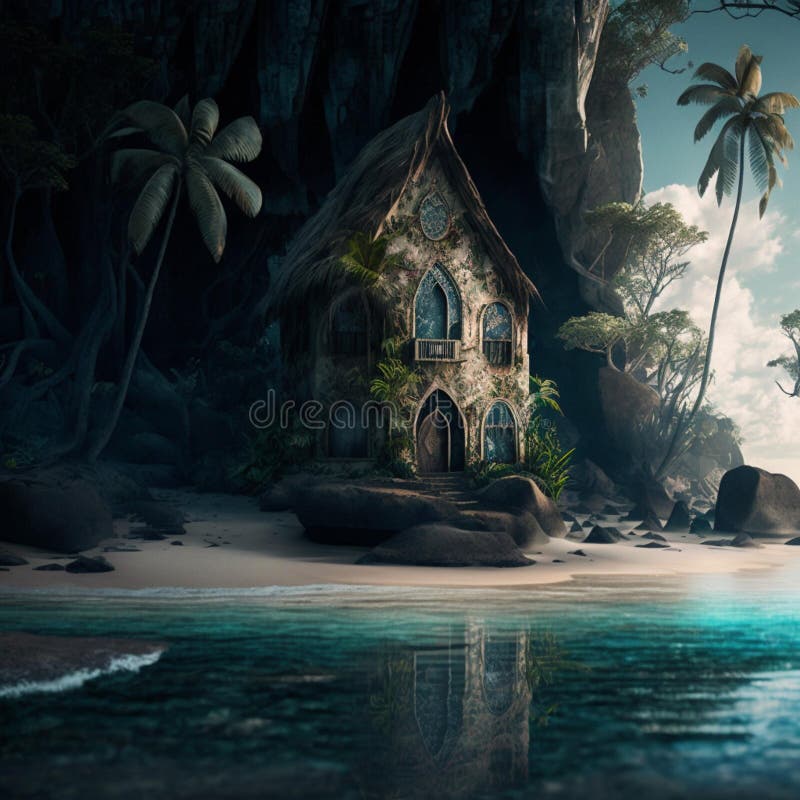 Island in Illustration, Beach Illustration, Forest Illustration ...