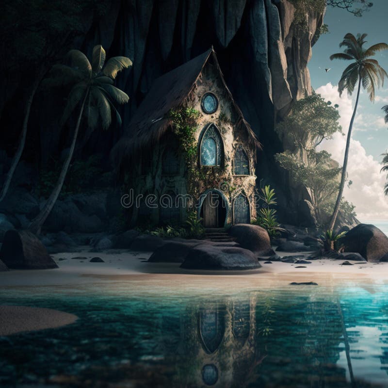 Island in Illustration, Beach Illustration, Forest Illustration ...