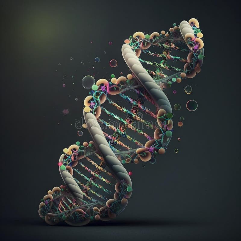 Realistic DNA Illustration, 3d DNA Illustration, High Resolution DNA ...
