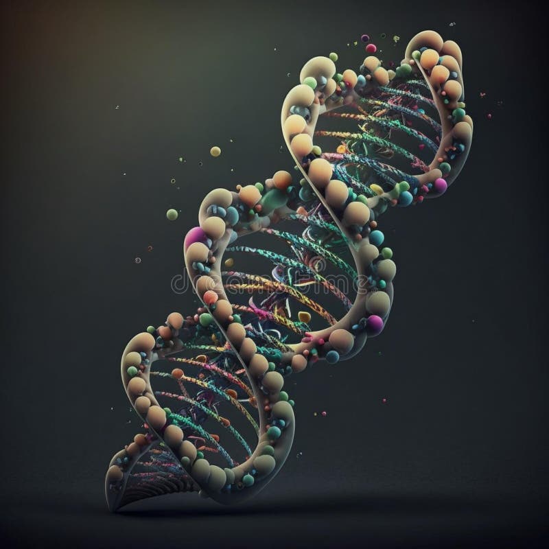 Realistic DNA Illustration, 3d DNA Illustration, High Resolution DNA ...