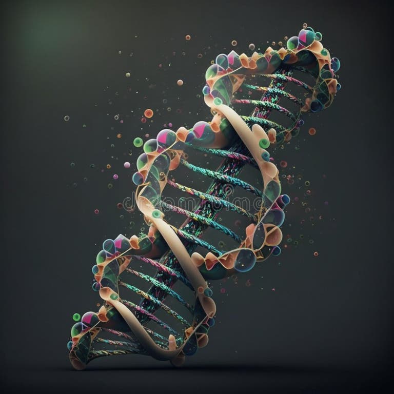 Realistic DNA Illustration, 3d DNA Illustration, High Resolution DNA ...