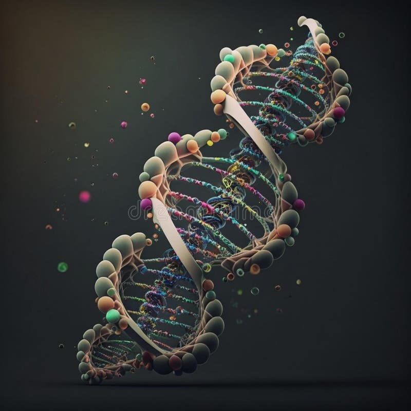 Realistic DNA Illustration, 3d DNA Illustration, High Resolution DNA ...