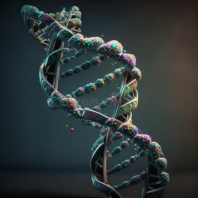Realistic DNA Illustration, 3d DNA Illustration, High Resolution DNA ...