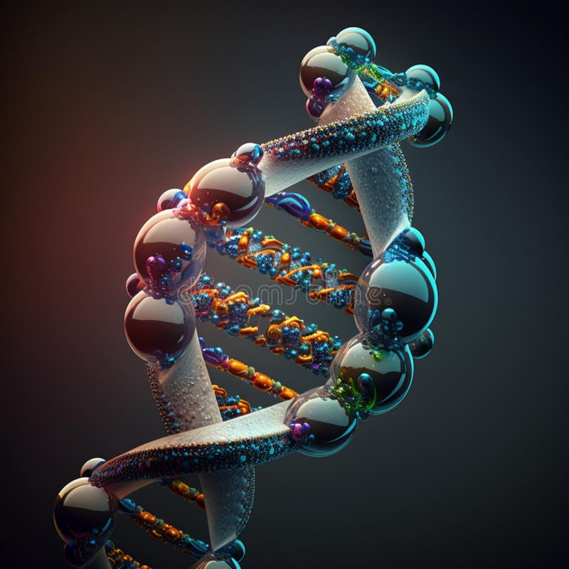 Realistic DNA Illustration, 3d DNA Illustration, High Resolution DNA ...
