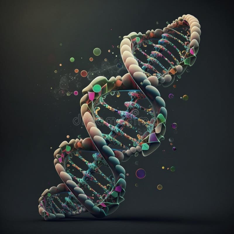 Realistic DNA Illustration, 3d DNA Illustration, High Resolution DNA ...