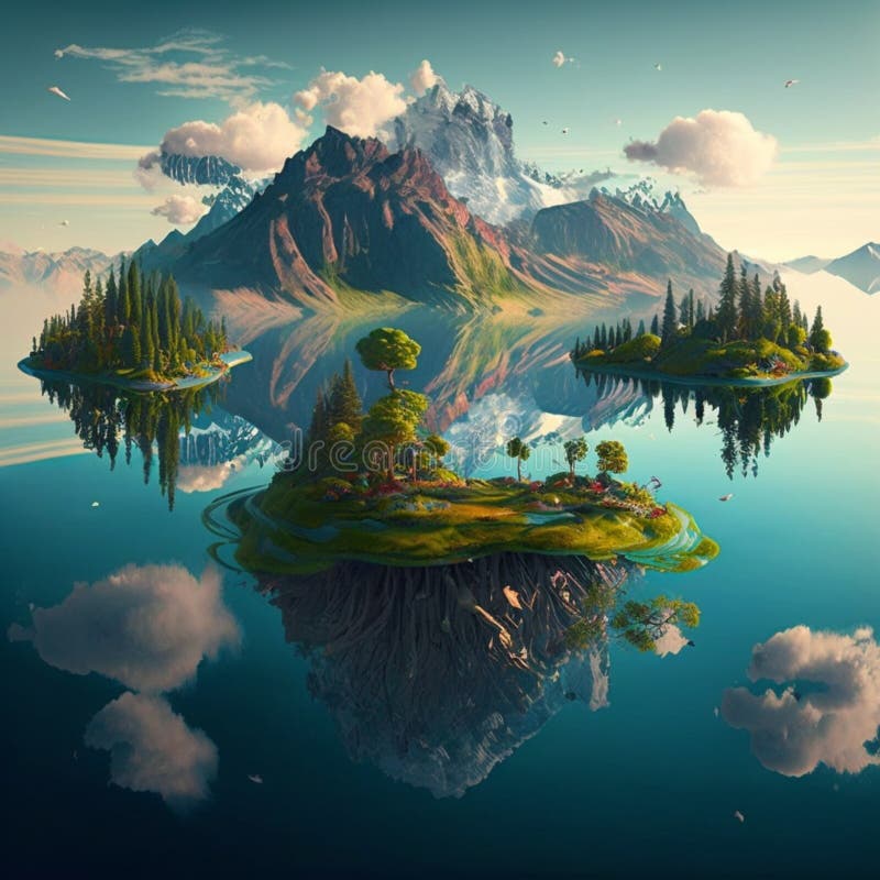 Planet Illustration - Drawing Desert, Ice, Forest, Mountain Planets ...