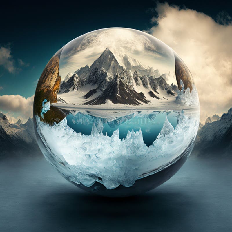 Planet Illustration - Drawing Desert, Ice, Forest, Mountain Planets ...