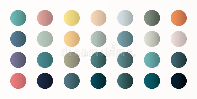 Design a Series of Gradient Styles. with Color Samples on the Worksheet ...