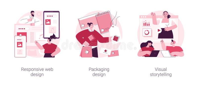 Visual Storytelling Abstract Concept Vector Illustration. Stock Vector ...