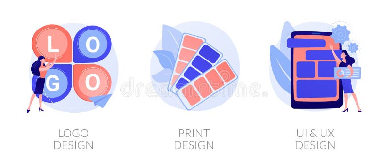 Logo Design Abstract Concept Vector Illustration. Stock Vector ...