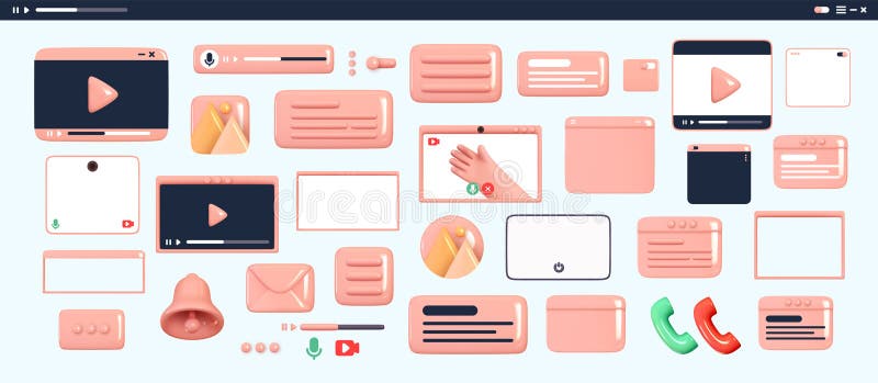 Design Set for Apps and Websites. Scroll Bar for the Player ...