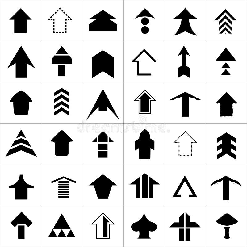 Design set of arrow stock vector. Illustration of business - 35763350