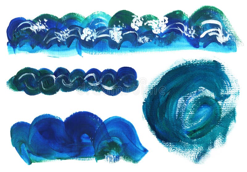 Abstract Sea Design Elements Stock Vector - Illustration of abstract ...