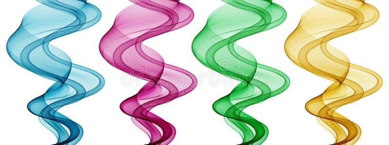 Vertical Blue Wave Design, Abstract Background Vector Stock Vector ...