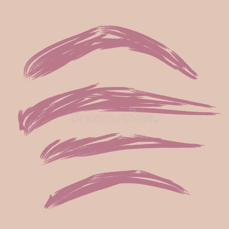 Design and Shape of Eyebrows Set Stock Vector - Illustration of ...