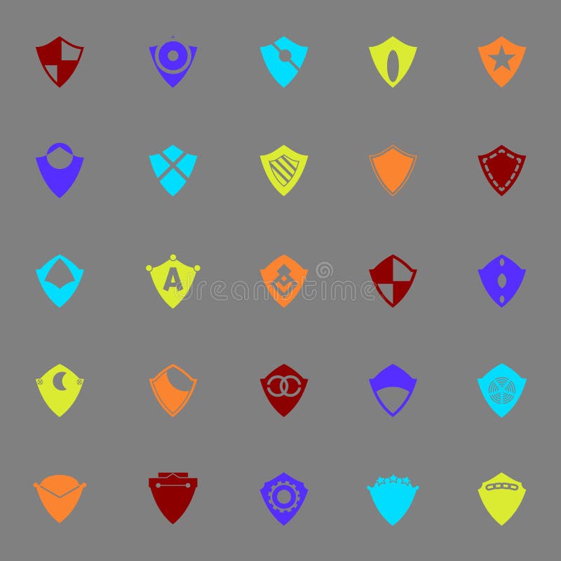 Safety Icons with Reflect on White Background Stock Vector ...