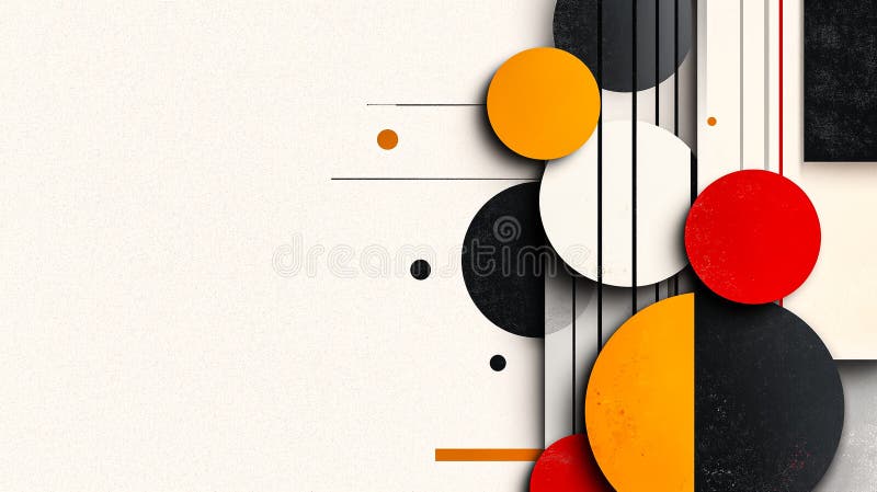 This Design Showcases a Blend of Geometric Shapes and Colors, Creating ...