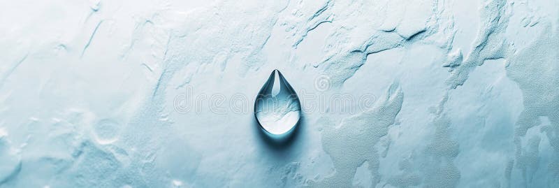 This Design Showcases a Clear Drop of Water Symbolizing Freshness and ...