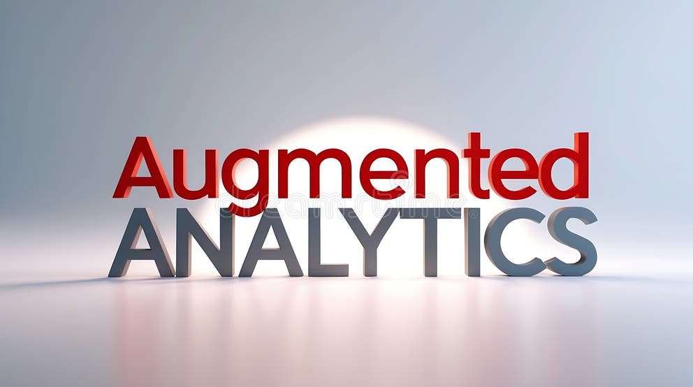 Innovative Augmented Analytics Concept Displayed in Striking Typography ...