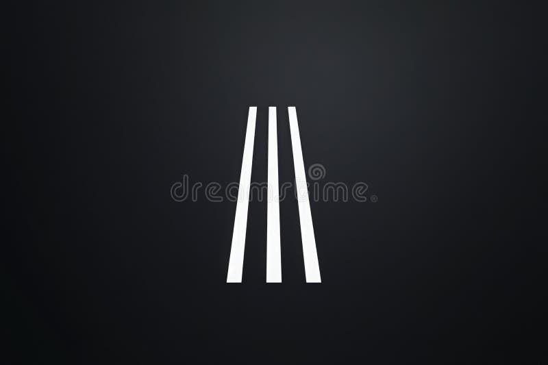 Clean and Minimalist Design Featuring an Autobahn Road Symbol on a Dark ...