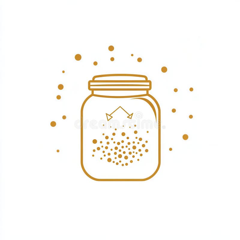 Minimalist Fermentation Logo Featuring Clean Design of a Jar with ...