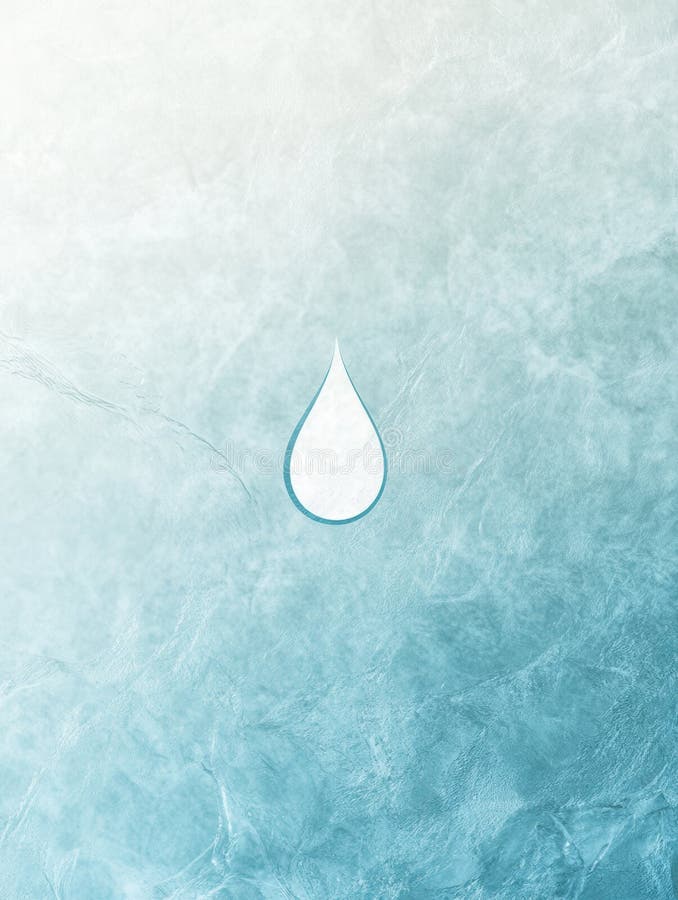 This Design Showcases a Single Drop of Water, Representing Hydration ...