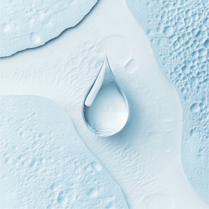 The Design Showcases a Single Water Drop Symbolizing Hydration ...